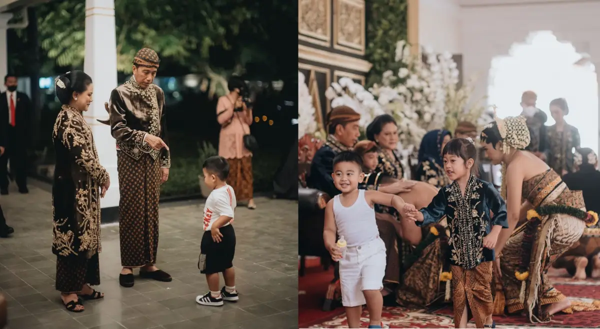 Kahiyang Bagikan Potret Lucu Nahyan Pakai Singlet di Nikahan Kaesang hingga Kena Tegur Mbah ...