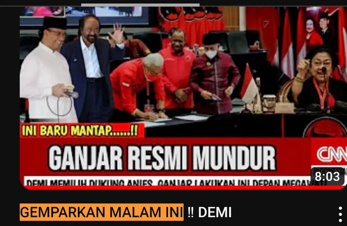 Ganjar Pranowo Mundur dari PDIP Demi Menangkan Anies Baswedan di Pilpres 2024? Cek Faktanya ...