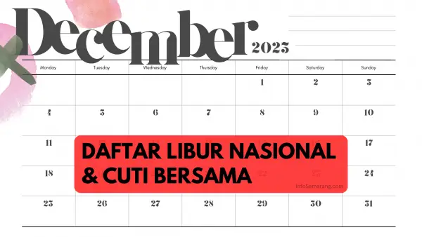 Lengkap! Ini Jadwal Libur Sekolah Desember 2023 di Jawa & Bali, Bisa ...